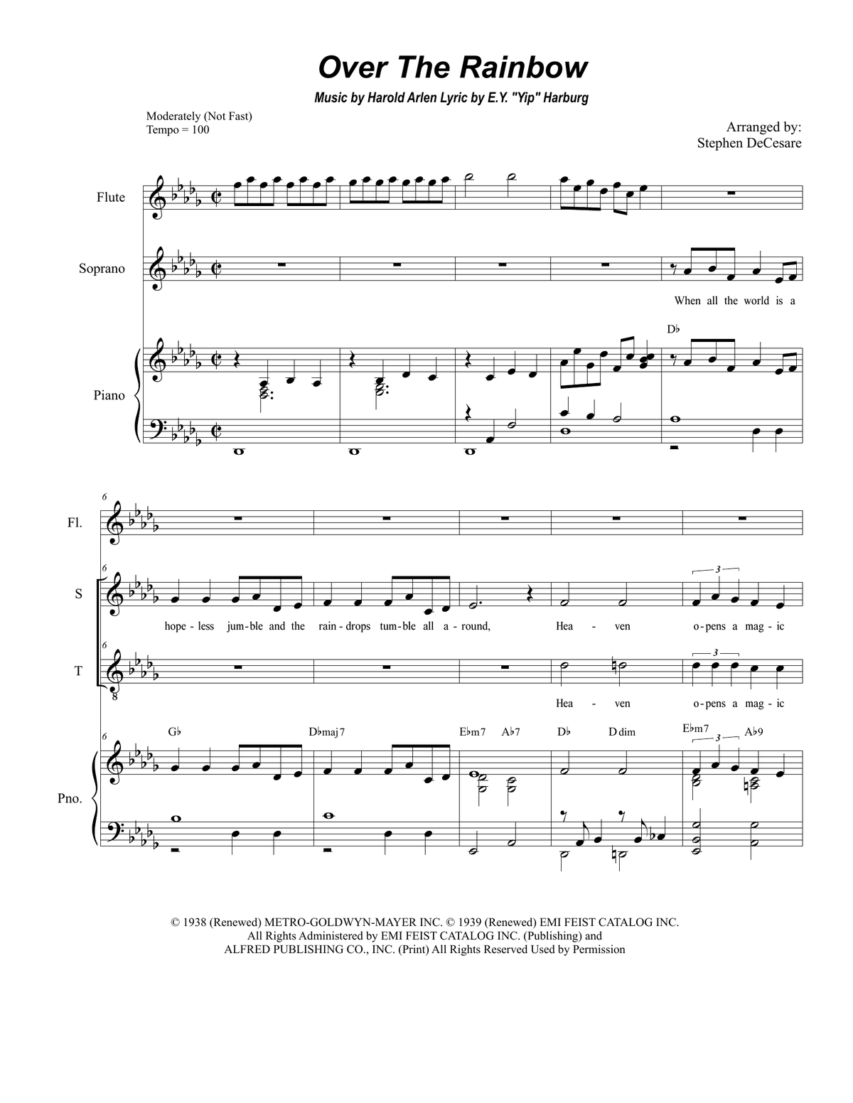 Over The Rainbow (from The Wizard Of Oz) by Judy Garland - Piano ...