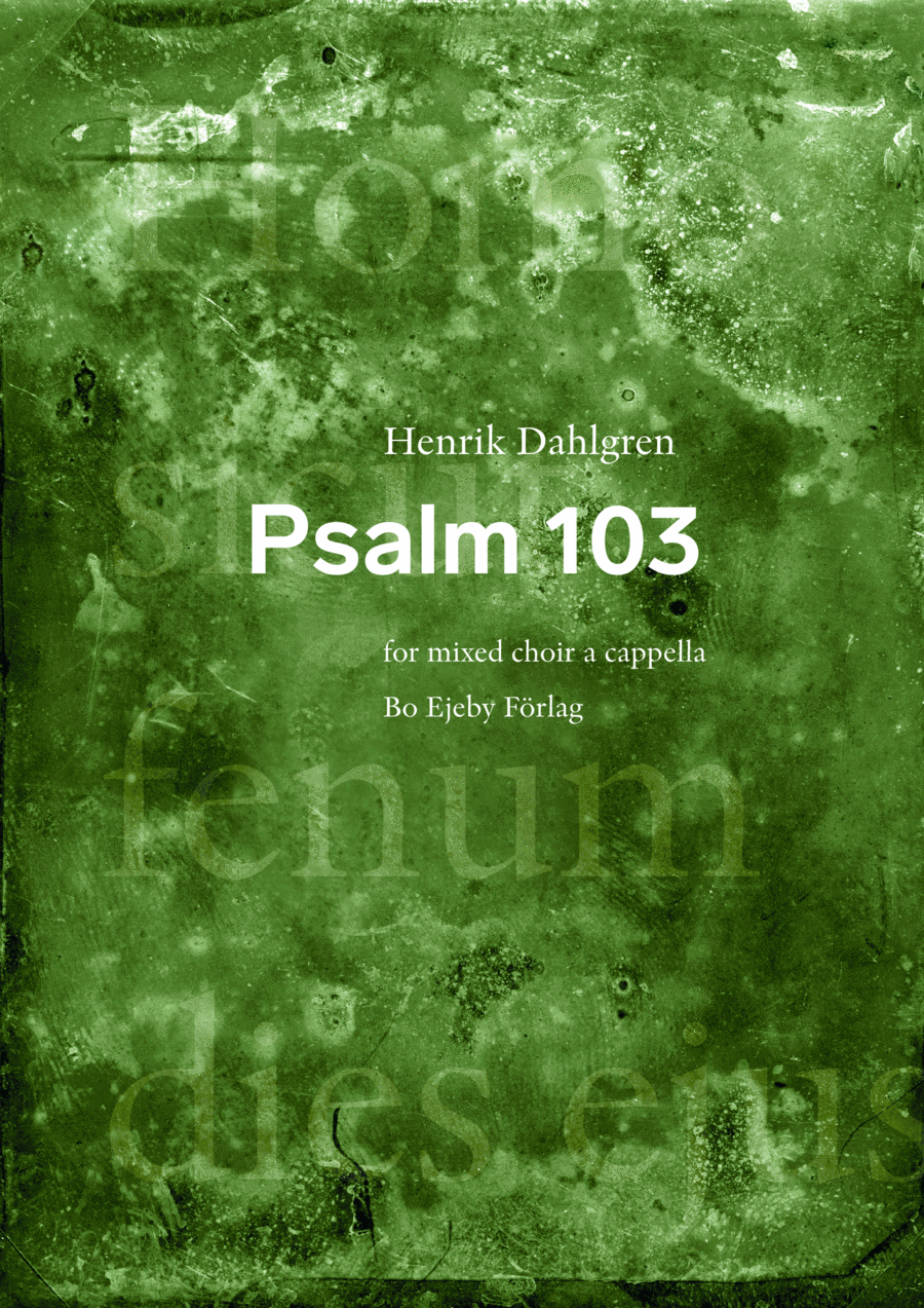 Psalm 103 by Henrik Dahlgren - A Cappella - Digital Sheet Music | Sheet ...