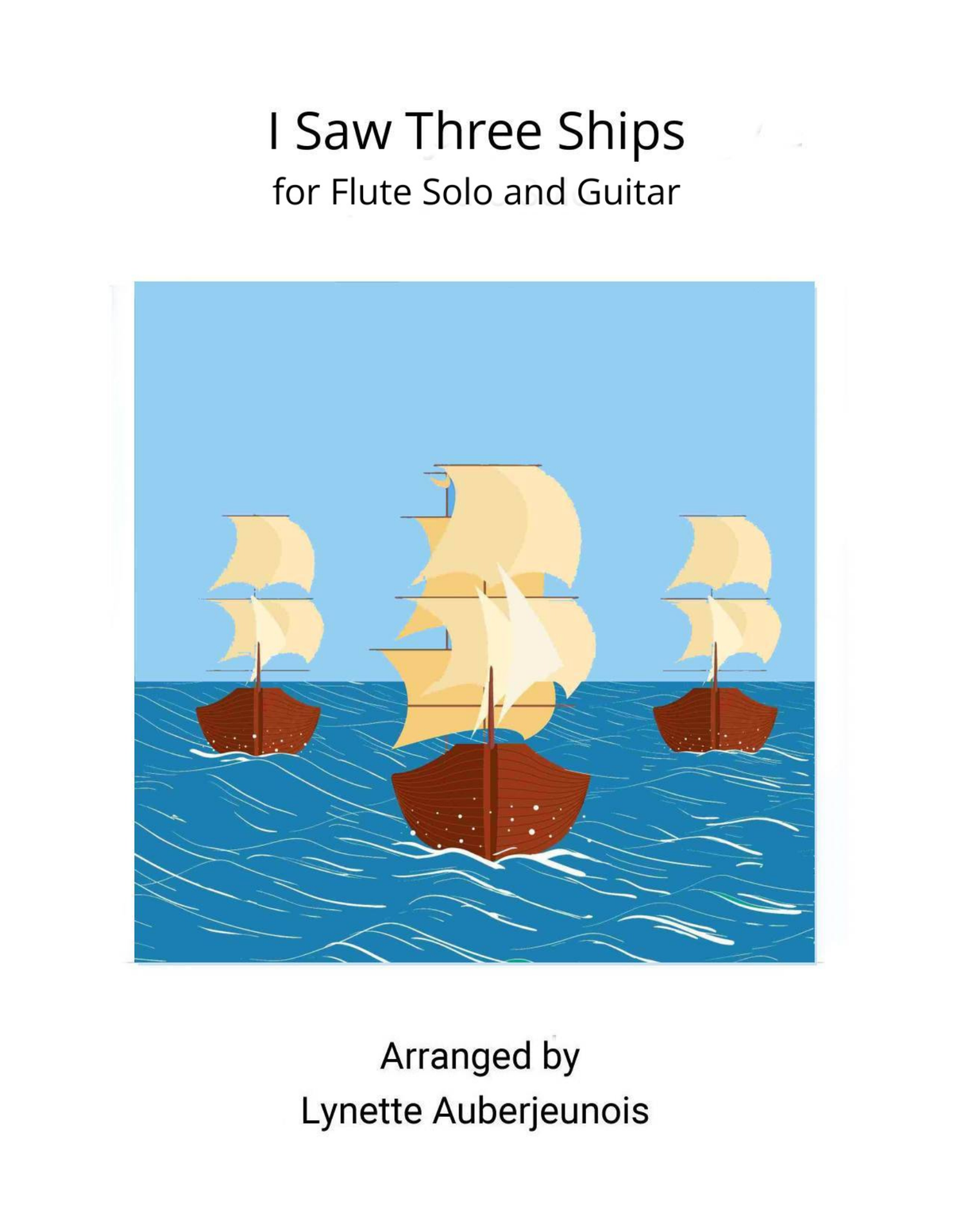 I Saw Three Ships - Flute Solo with Guitar Chords by Traditional ...