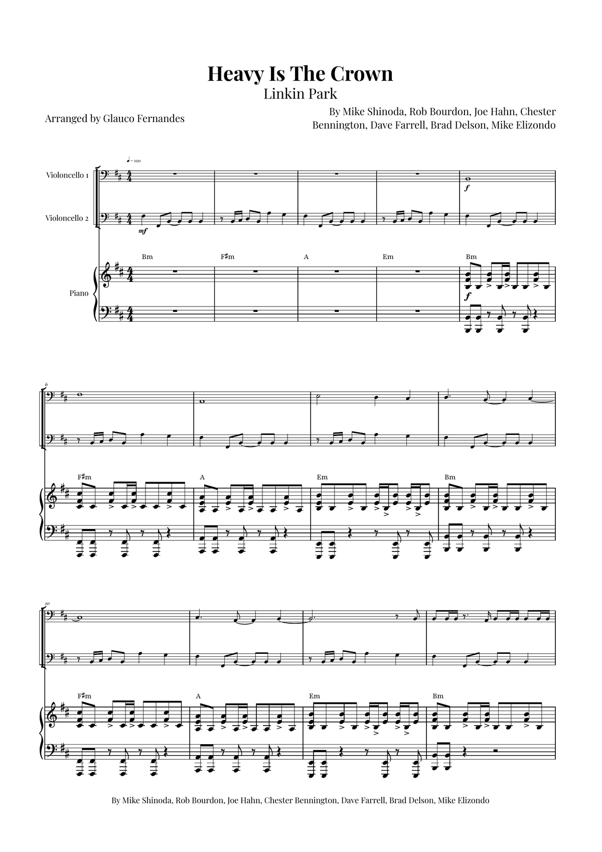 Heavy Is The Crown by Brad Delson; Chester Bennington; Dave Farrell ...