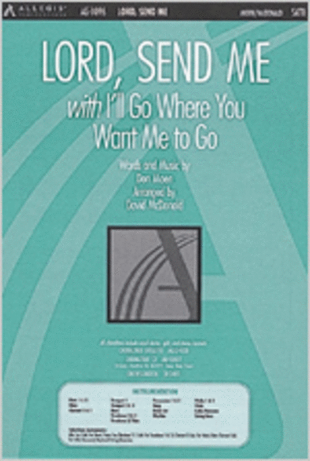 Lord, Send Me with I'll Go Where You Want (Anthem) by - 4-Part - Sheet ...